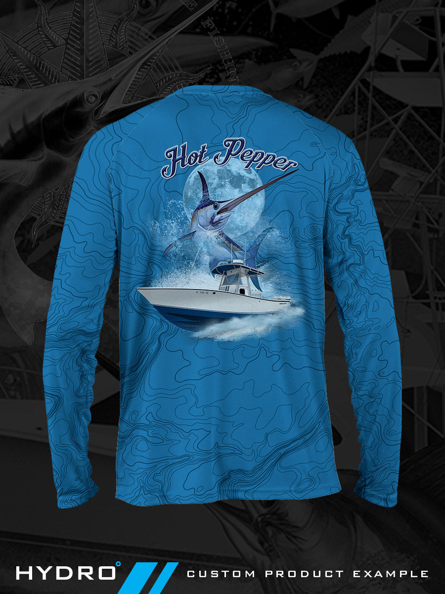 Crew Neck Hydro™ Custom Fishing Shirt – BRINY