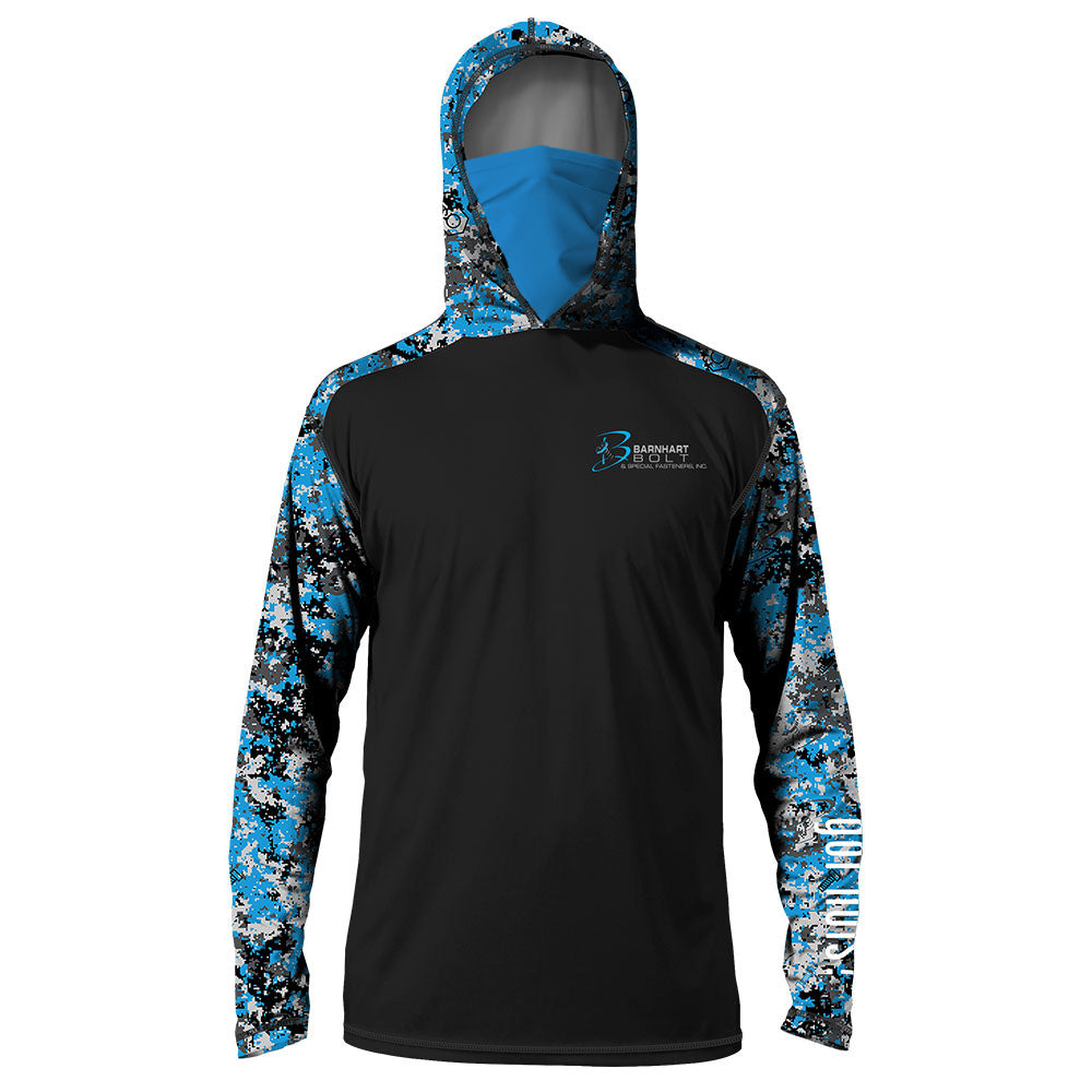 BRINY® Custom Construction Shirt UPF - Hydro Hooded with Face Mask